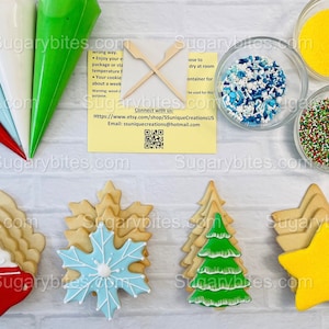 Christmas Cookie Decorating Kit, Christmas DIY Cookie Kit, (large ...