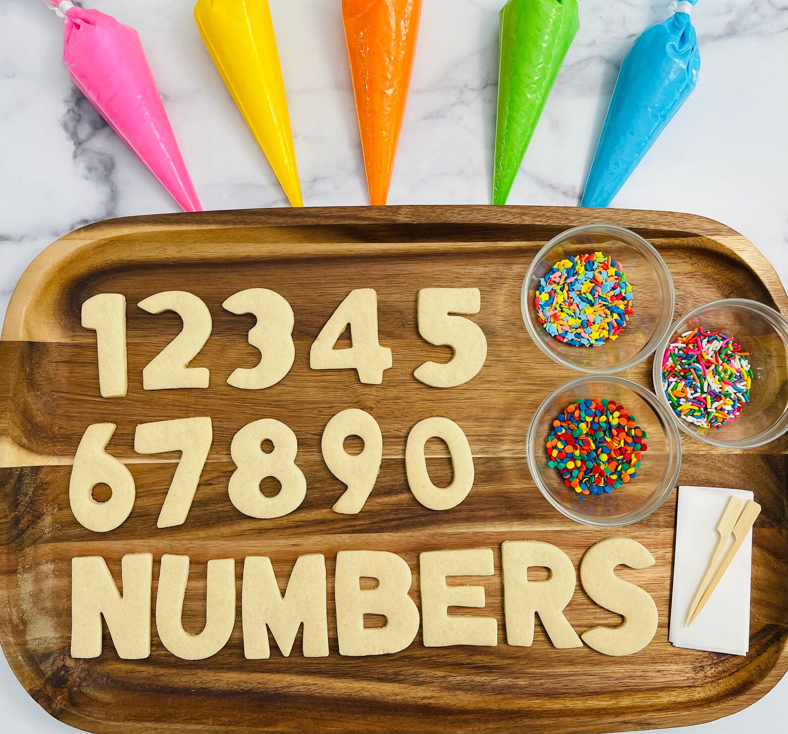 Numbers Decorating Kit, **INCLUDES 30 ITEMS** Cookie DIY Kit, Zoom ...