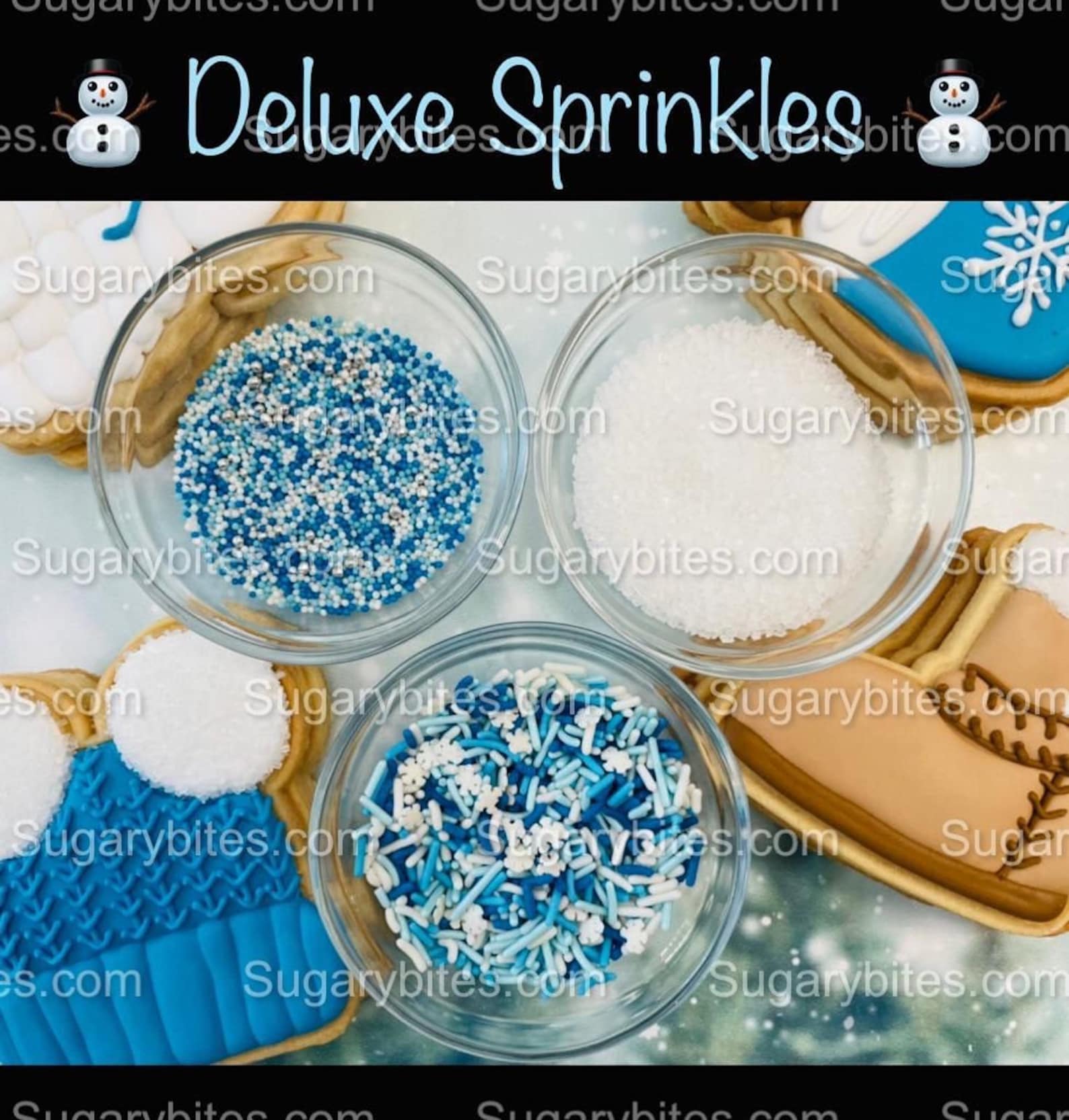 Winter Cookie Decorating Kit Winter DIY Cookie Kit large - Etsy