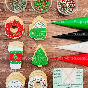 Christmas Cookie Decorating Kit, Christmas DIY Cookie Kit, (large ...
