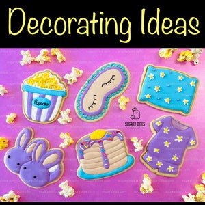 Pajama Party Cookie Decorating Kit, DIY Slumber Sugar Cookie Kit ...