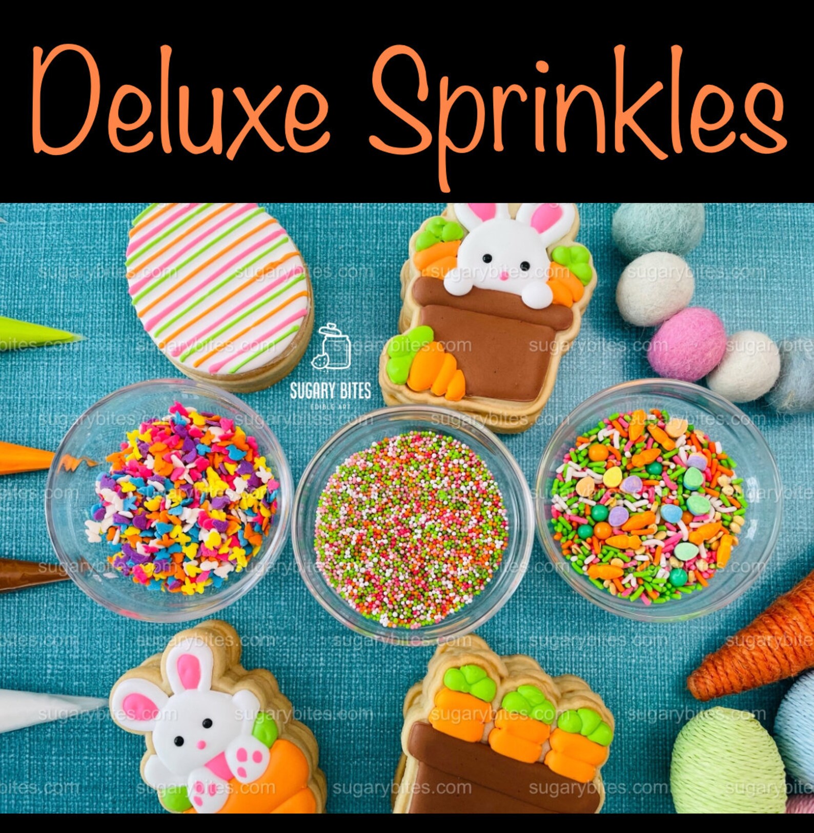 Easter Cookie Decorating Kit, DIY Spring Sugar Cookie Decorating Kit ...