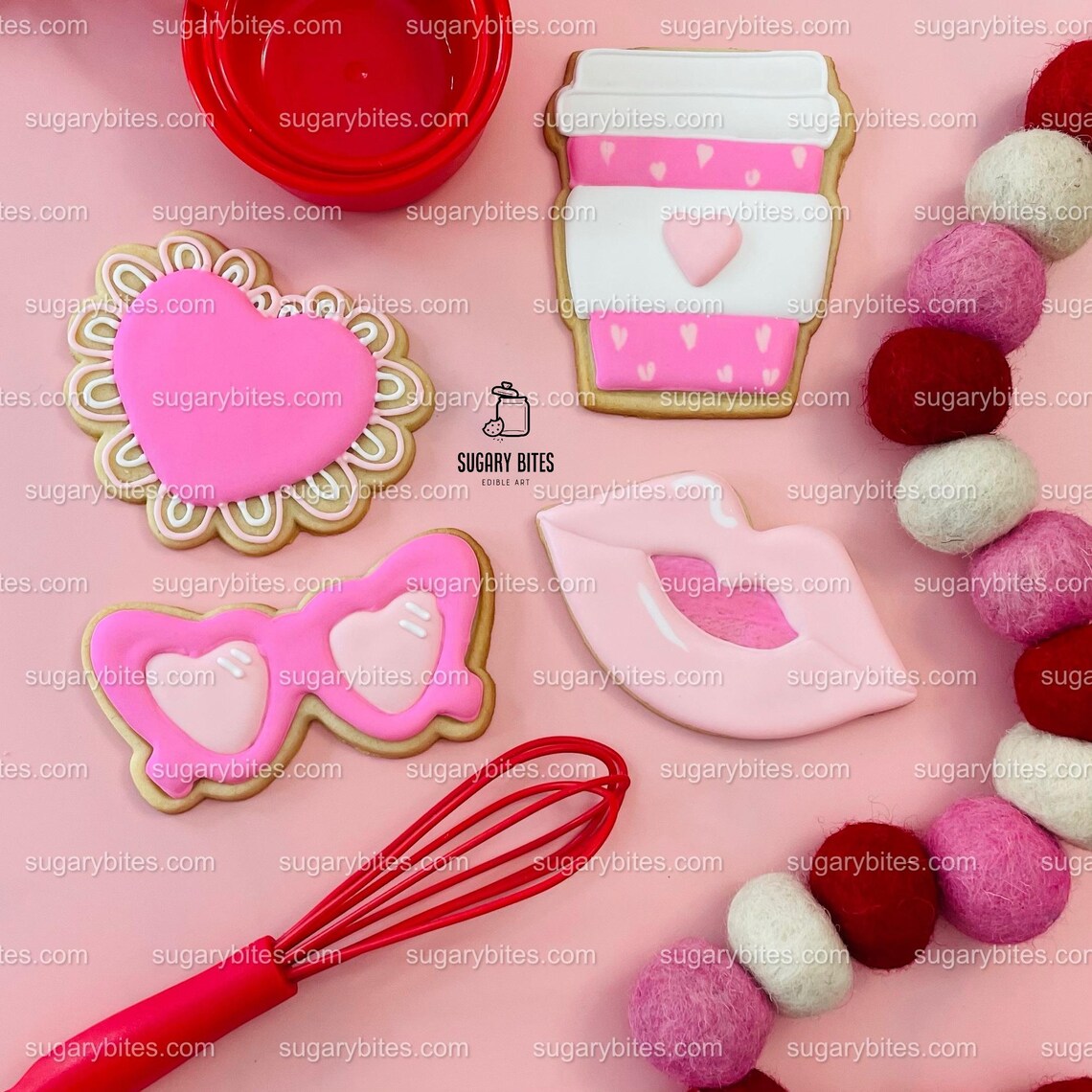 Valentine’s Day Cookie Decorating Kit, DIY Valentine’s Day Cookie Kit ...