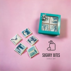 Edible Photo Cookie, Set of 12 Personalized Edible Photo Cookies ...