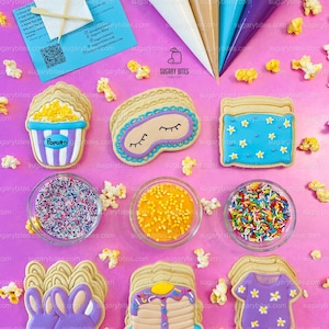 Pajama Party Cookie Decorating Kit, DIY Slumber Sugar Cookie Kit ...