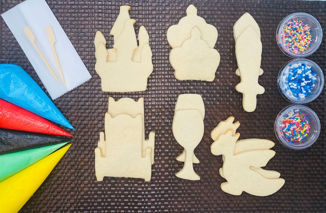 Medieval Cookies INCLUDES 28 ITEMS Cookie DIY Kit Zoom - Etsy