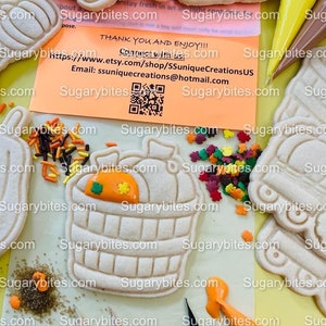 Fall Cookie Decorating Kit, Fall DIY Decorating Cookies Kit, (large ...