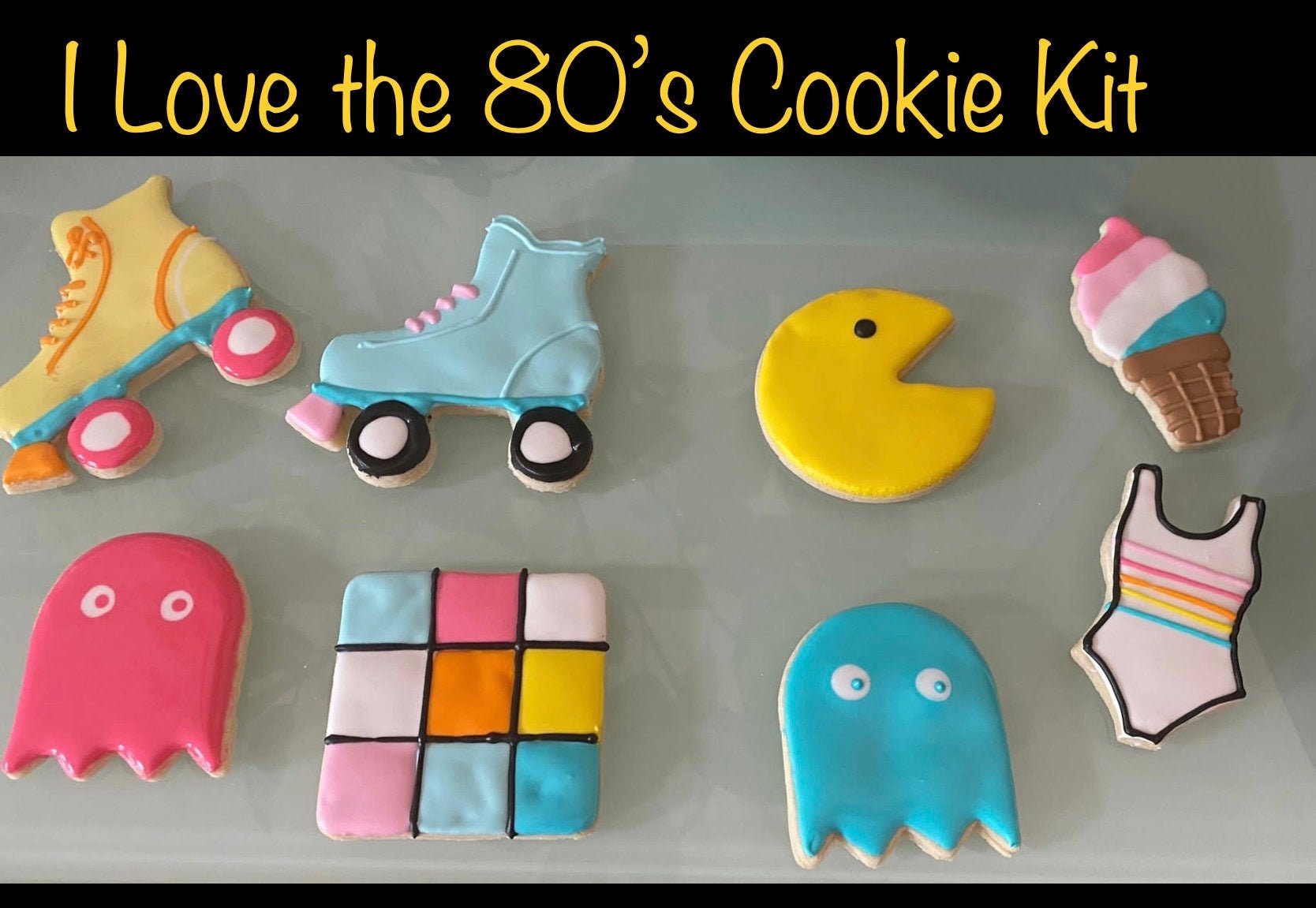 80s Theme Cookie Decorating Kit INCLUDES 23 ITEMS | Etsy