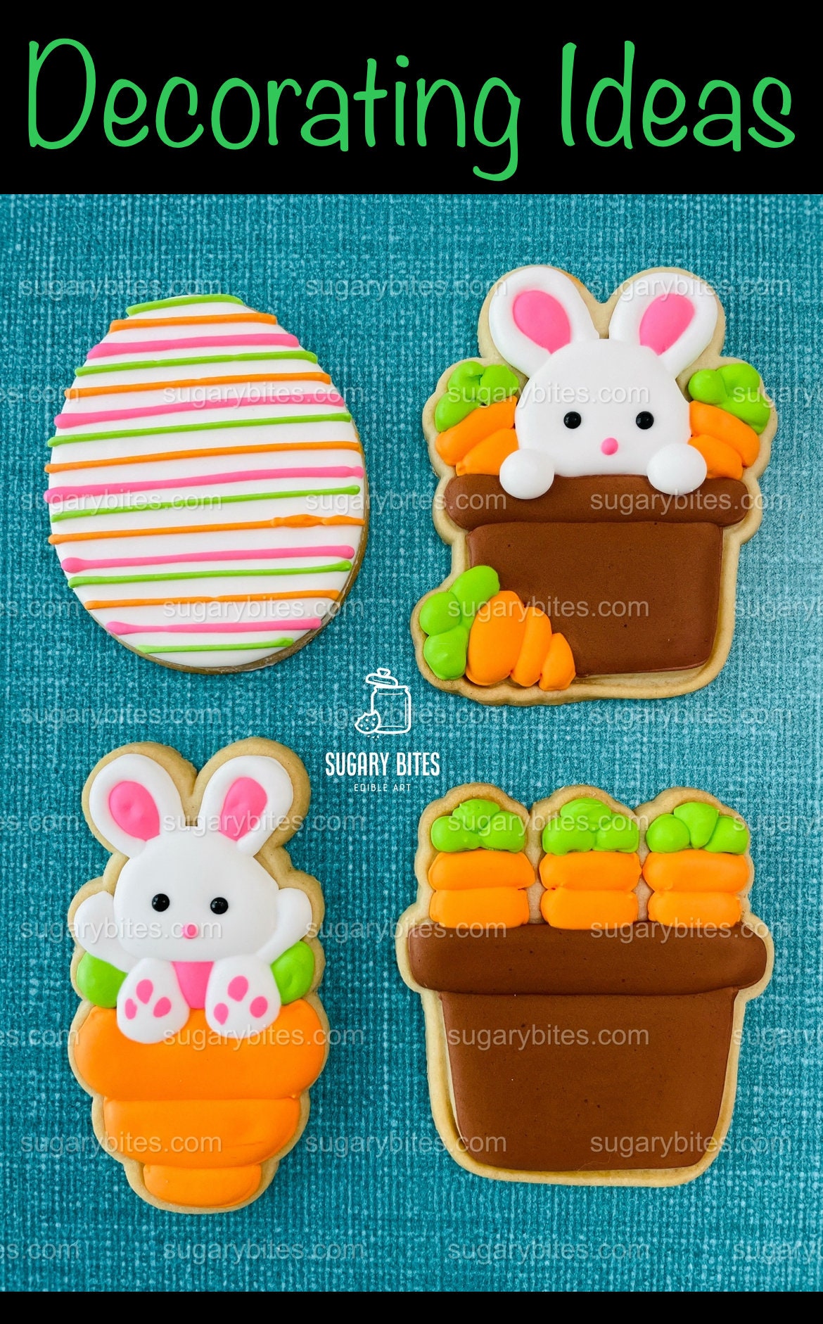 Easter Cookie Decorating Kit, DIY Spring Sugar Cookie Decorating Kit ...