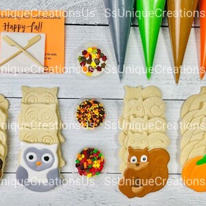 Fall Thanksgiving Cookie Decorating Kit, DIY Assorted Shapes, Zoom ...