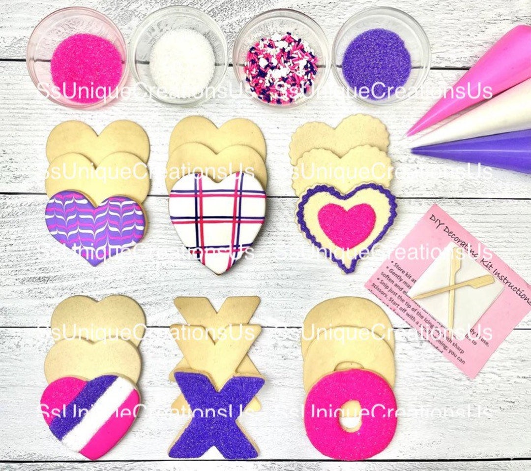 Valentines Cookie Decorating Kit, DIY Mother’s Day Cookie Kit (large ...