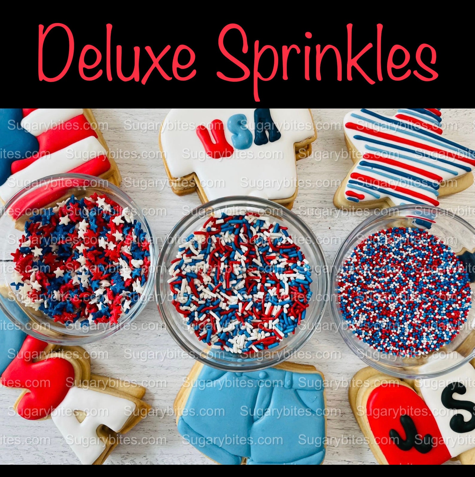 4th of July Day Cookie Decorating Kit, DIY Cookies Kit, (large Cookies ...