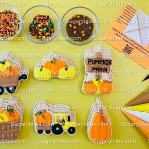Fall Cookie Decorating Kit, Fall DIY Decorating Cookies Kit, (large ...