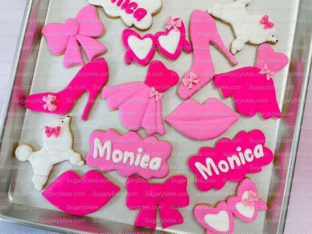 Pink Cookies, Party Favors, (large Decorated Cookies), Includes 14 ...