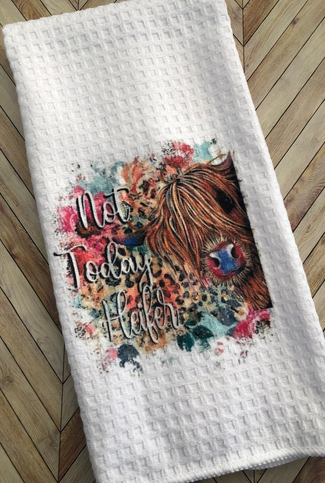 Highland Cow Kitchen Towel Decor - Etsy