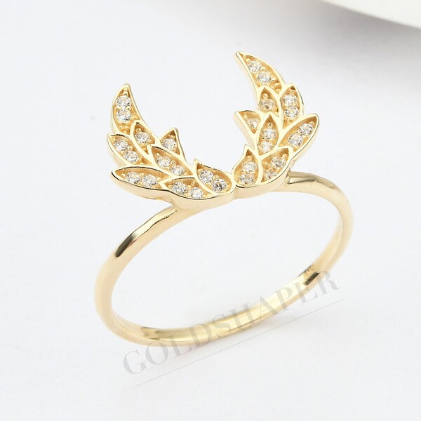 Wing Wedding Ring - Etsy