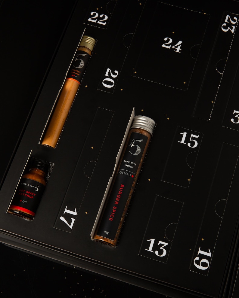 Xmas Hot Sauce Advent Calendar 2025 Chilli No. 5 | 24 Days of Gourmet ...