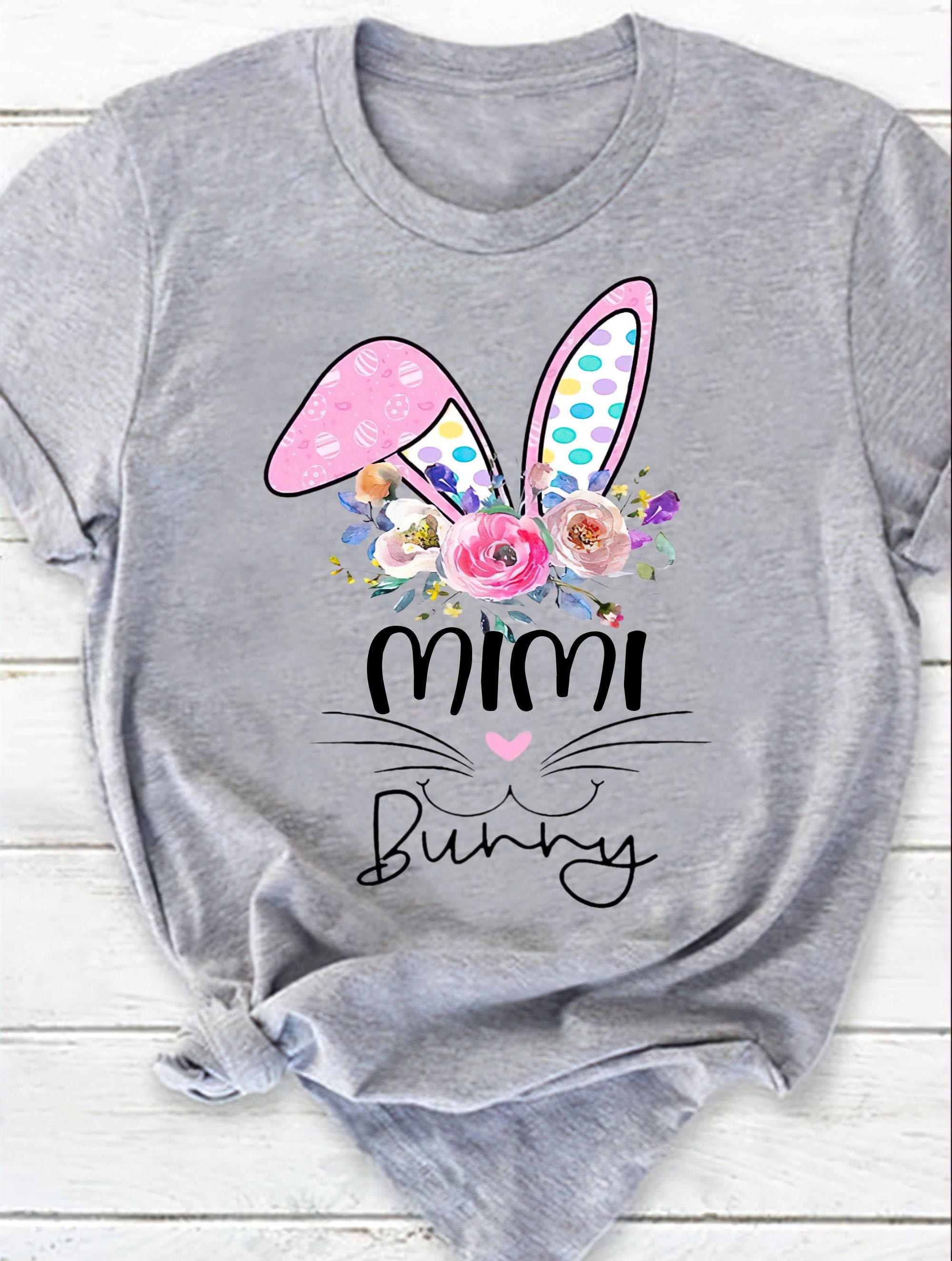 Mimi Bunny Cute Easter Rabbit Ears T-Shirt regalo per la | Etsy
