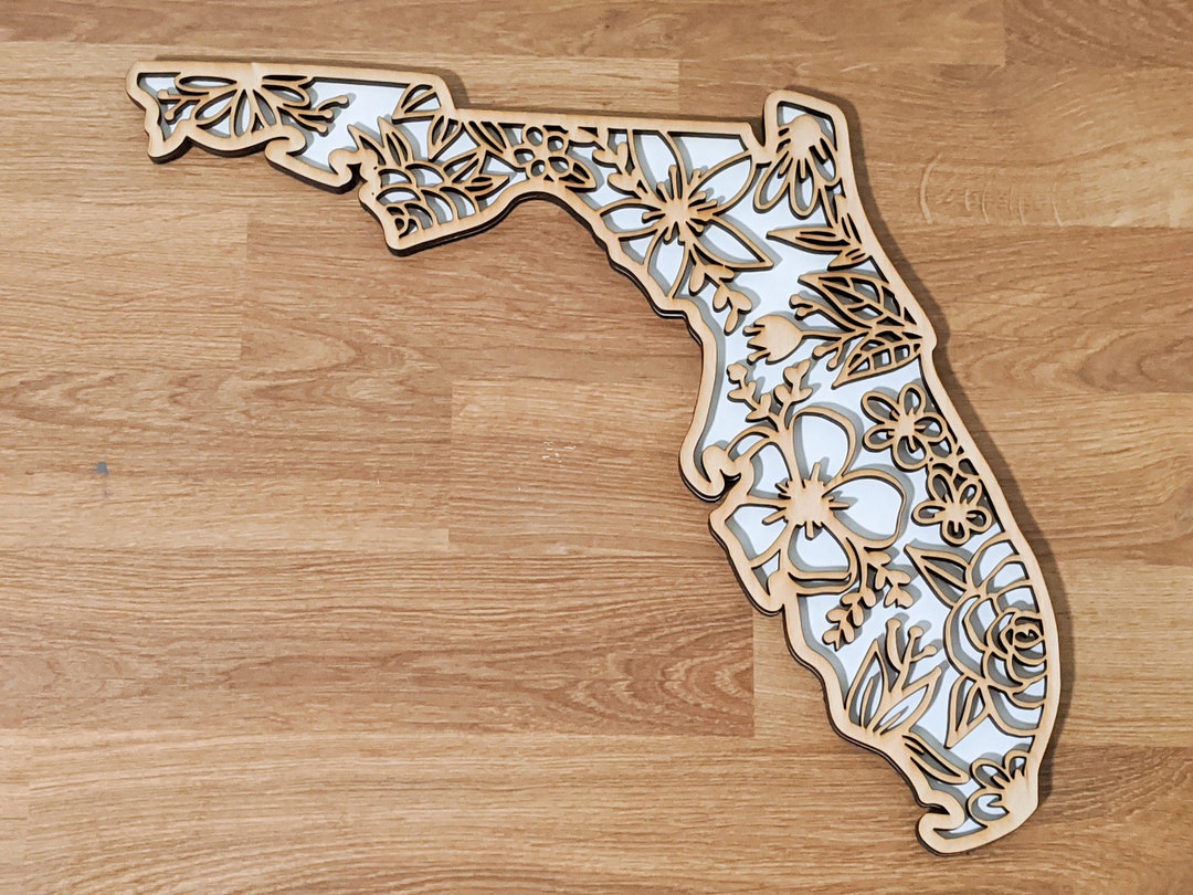 Florida State Floral Paint Sign / DIY Crafts / Wood Painting ...