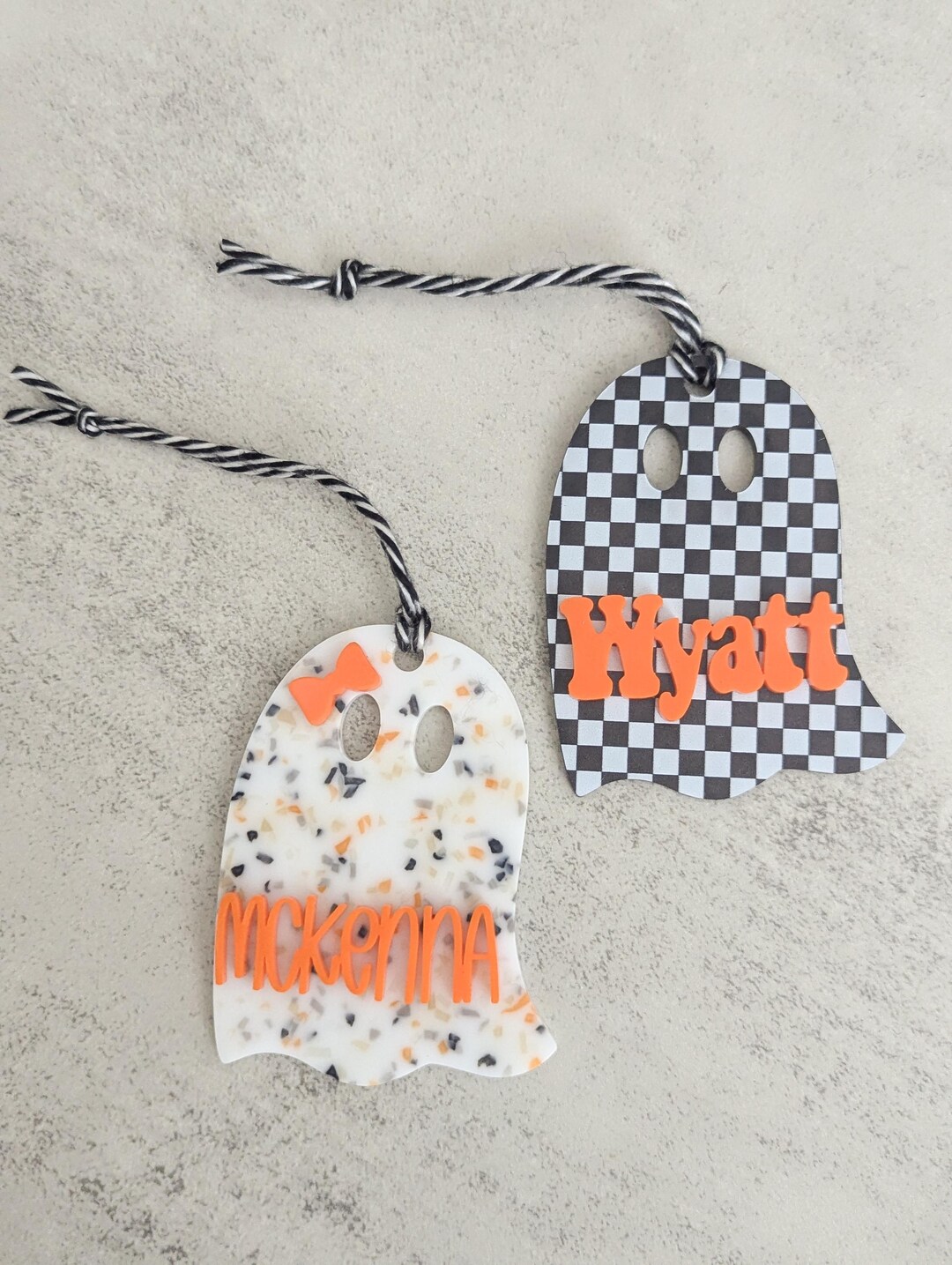 Halloween Name Tags / Personalized Boo Bag for Kids / Toddler Gift ...