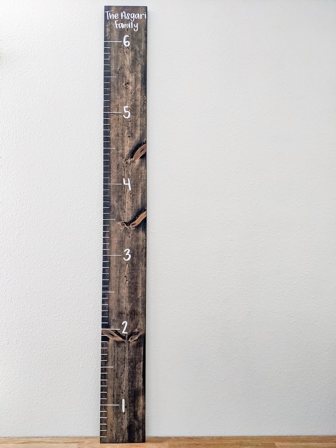 Life-size Wooden Ruler | 6 Foot Measurement for Kids | Child Growth ...