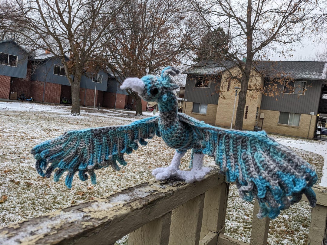 Ice Phoenix Plushie - Etsy