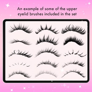 Procreate Eyelash Brushes. Procreate Eye Makeup Brushes. Procreate ...