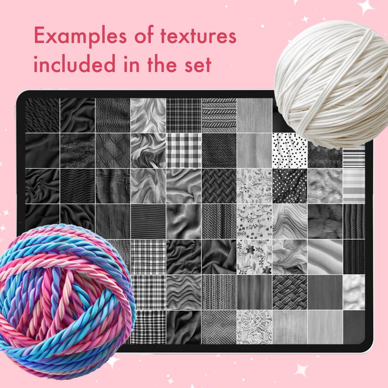 Photoshop Fabric Textures Brushes. Clip Studio Clothes Brushes ...