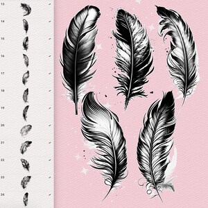 Procreate Feather Brushes. Procreate Realistic Feather Tattoo Brush ...