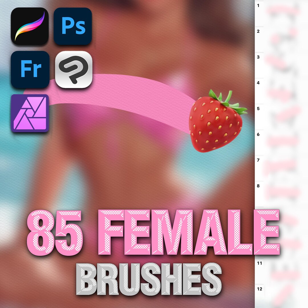 Photoshop Female Body Brushes. Photoshop Comic Female Pose Reference Stamps. Photoshop Female ...