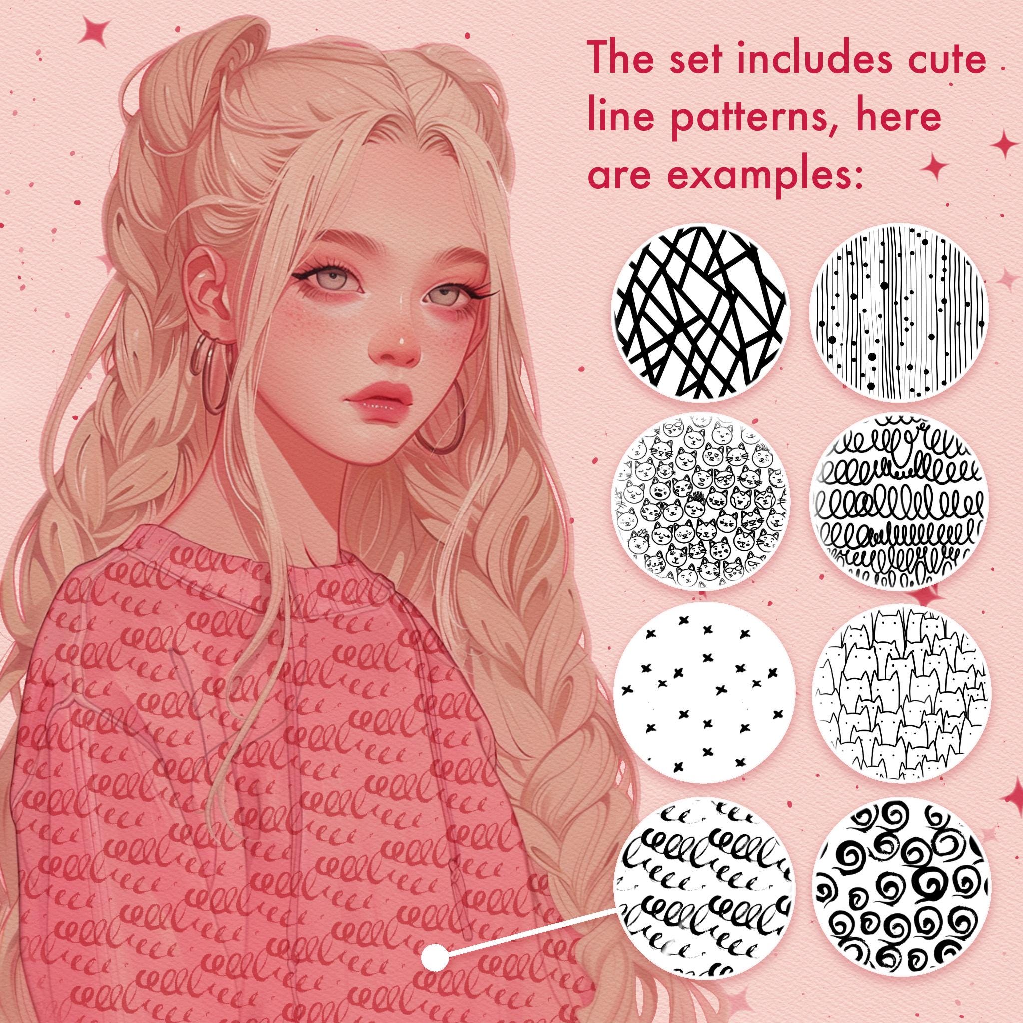 Photoshop Checkerboard Textures. Clip Studio Geometric Brushes ...