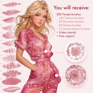 Procreate Fabric Texture Brushes. Procreate Tie Dye Brushes. Procreate ...