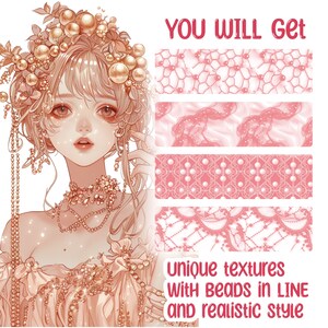 Procreate Bead Brushes. Procreate Fabric Textures Brushes - Etsy