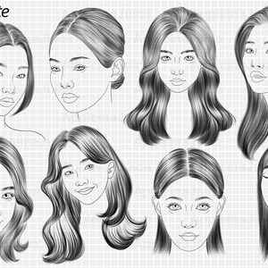 Procreate Face Stamp Brushes. Procreate Face. Procreate - Etsy