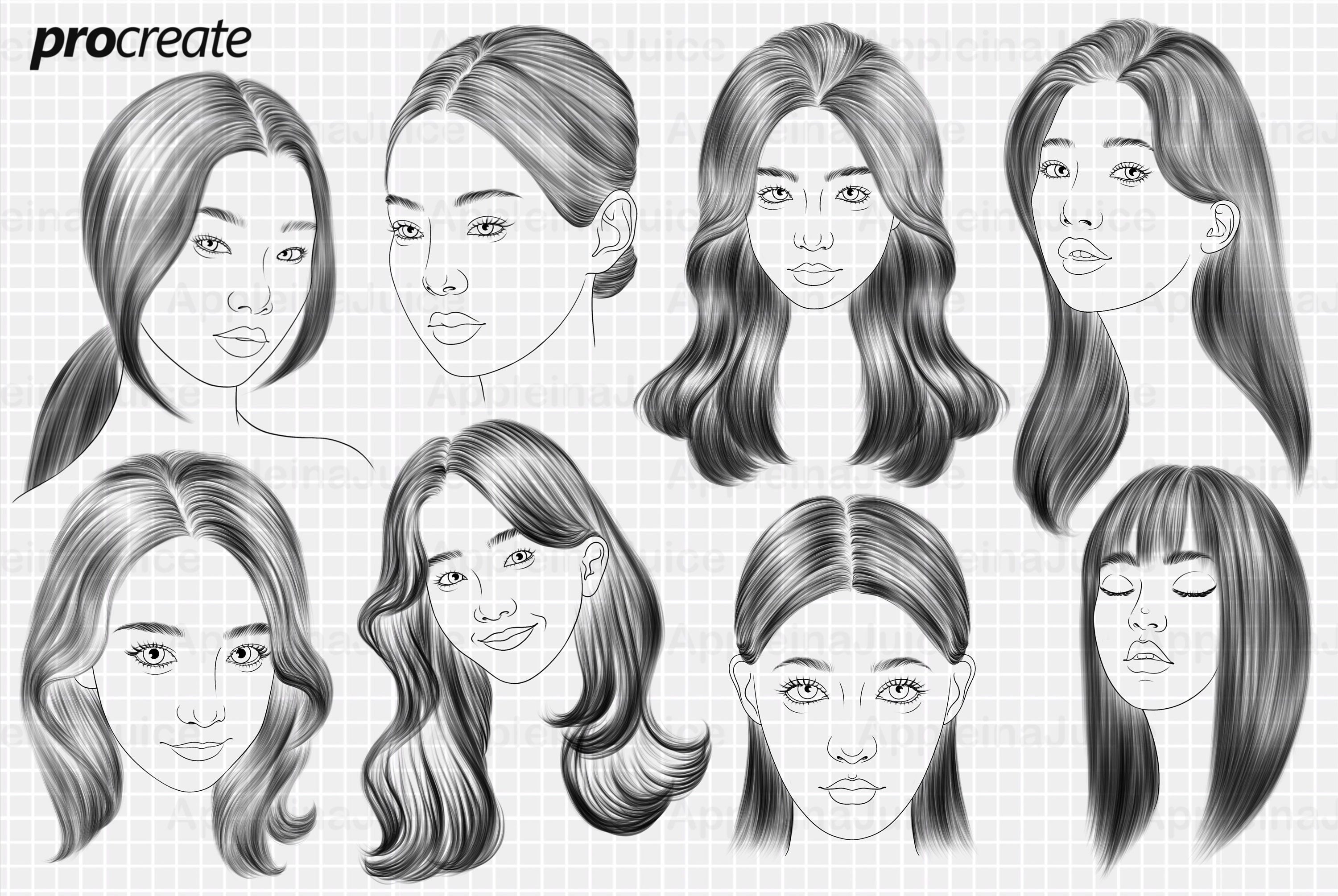 Procreate Face Stamp Brushes. Procreate Face. Procreate - Etsy