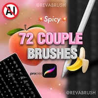 59 Couple Kissing Poses Bases – Romantic Drawing Bases – PNG + ABR ...