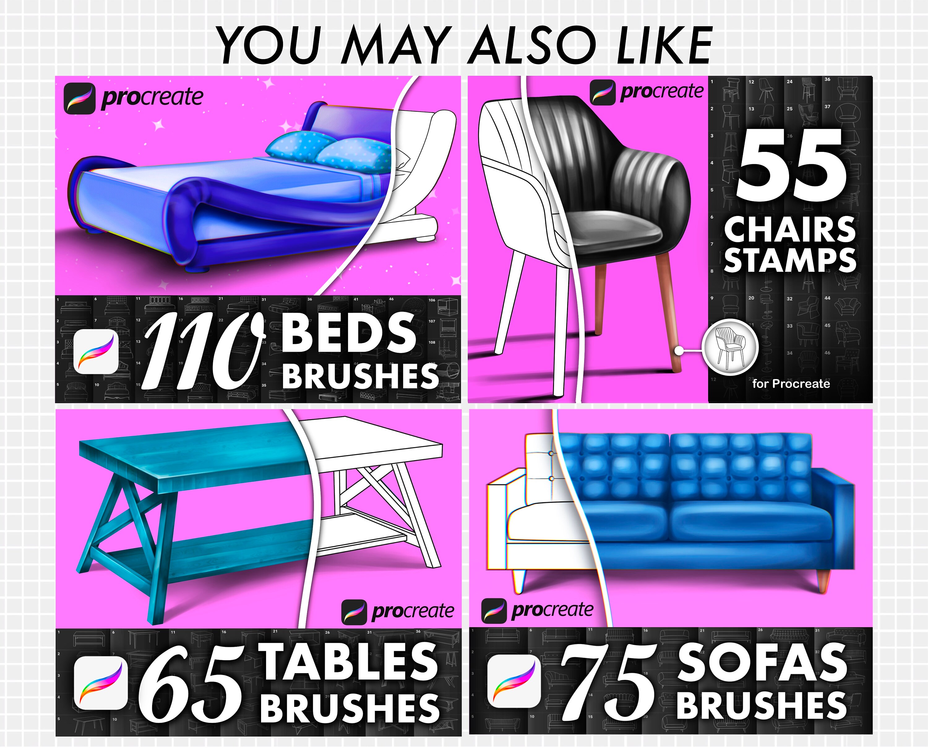 Procreate Dreadlocks Brushes. Procreate Black Afro Hair Brush. - Etsy UK