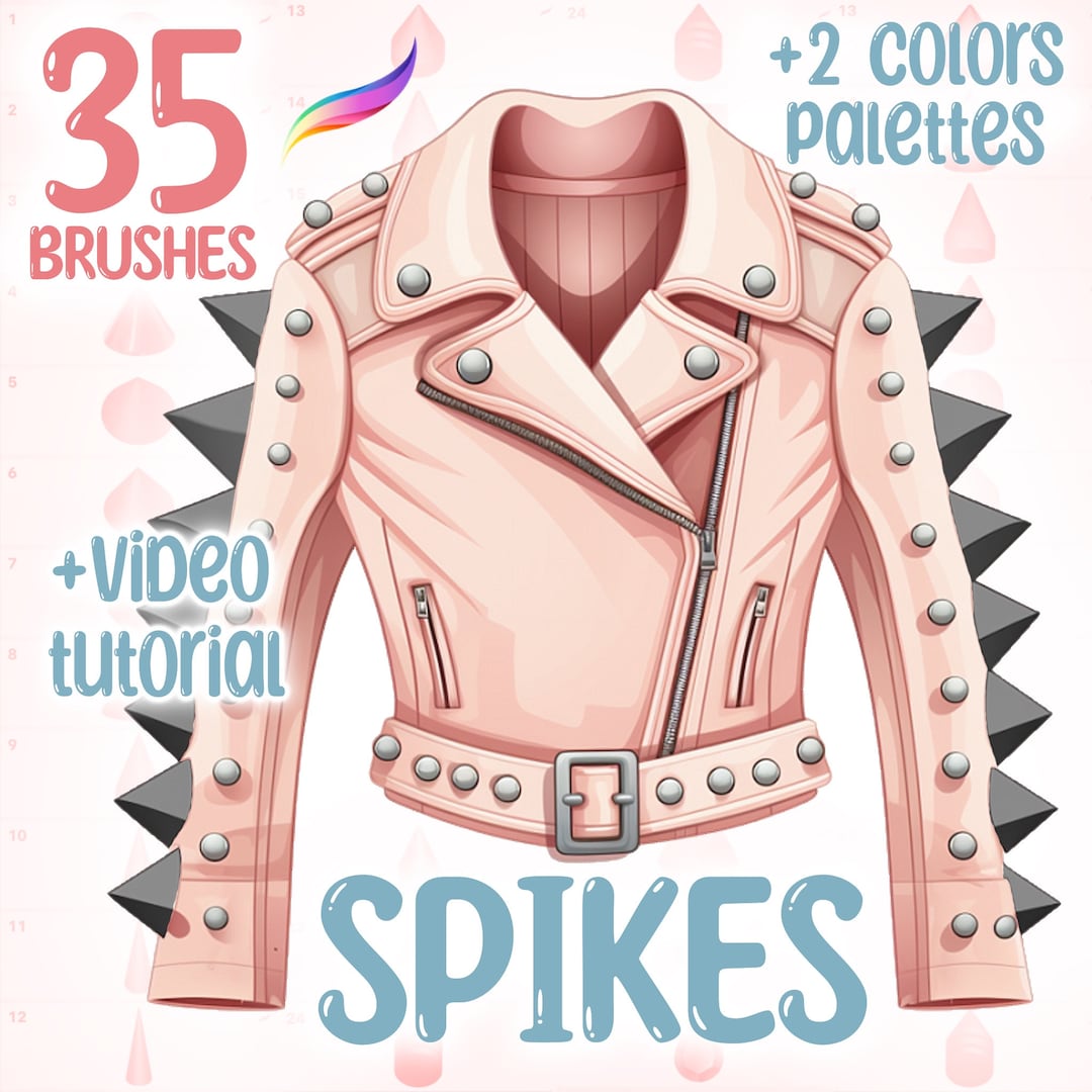Procreate Spikes Brushes. Procreate Face Portrait Brushes - Etsy
