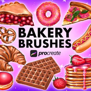 Procreate Bakery Brushes. Bakery Procreate Stamps. Procreate Sweets ...