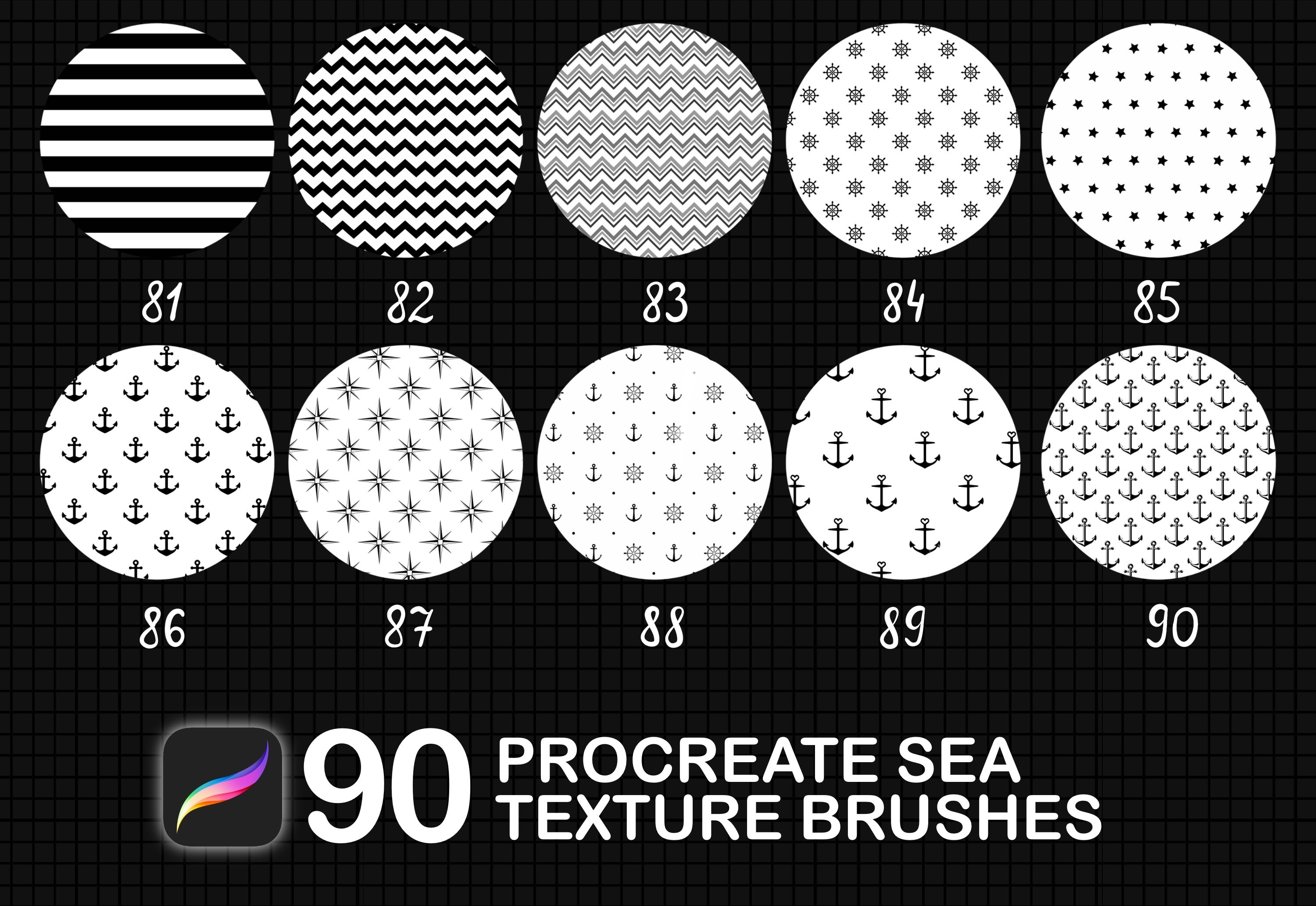 Procreate Sea Ocean Brushes. Procreate Clothes Fabric Brush. | Etsy