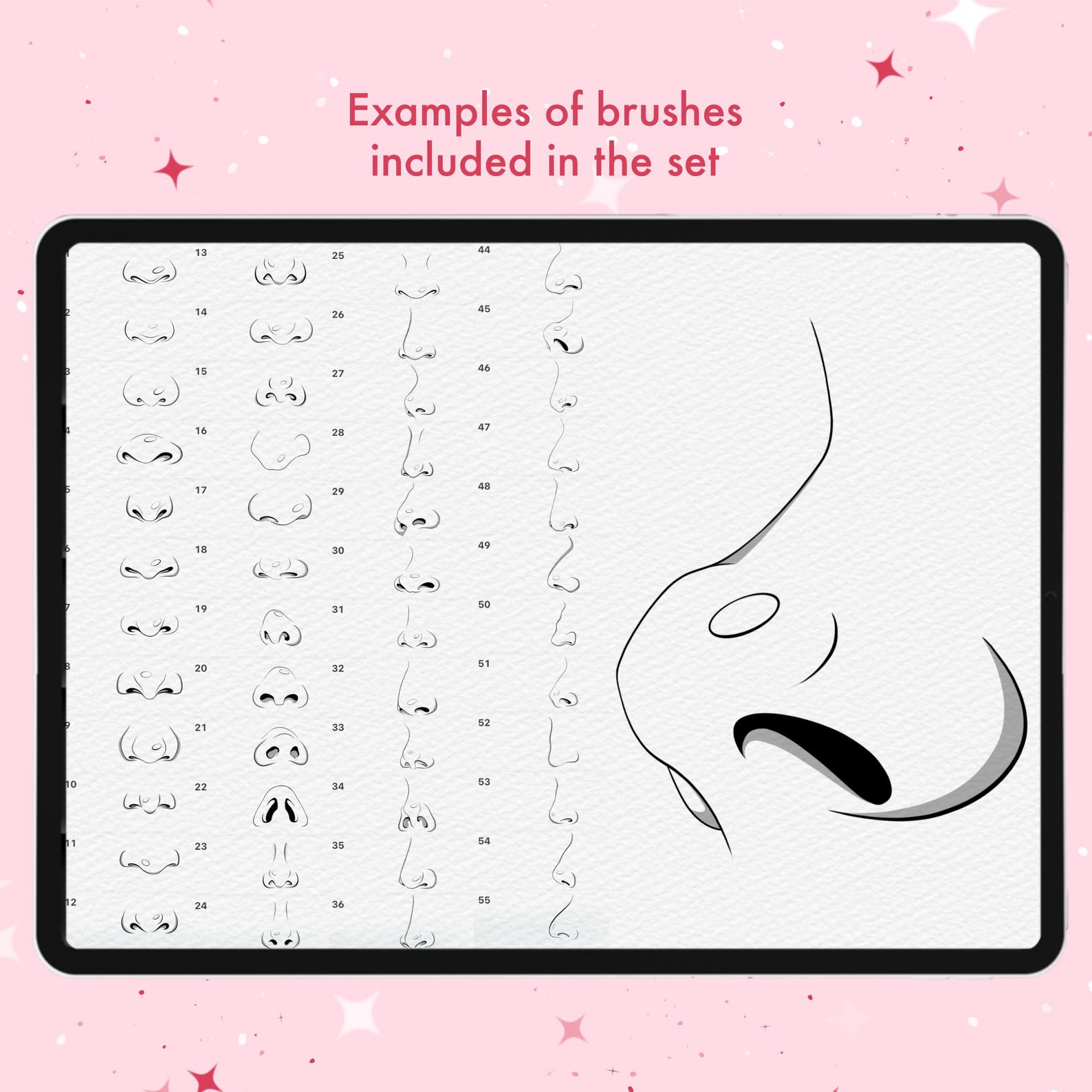 Photoshop Nose Brushes. Photoshop Female Portrait Brushes. Photoshop ...