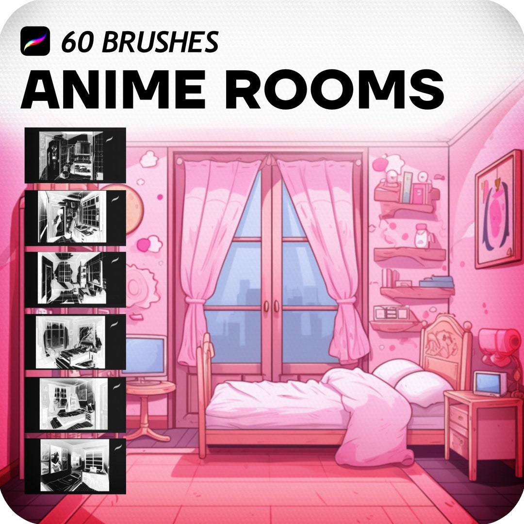 Procreate Interior Brushes. Procreate Manga Anime Rooms. Procreate ...