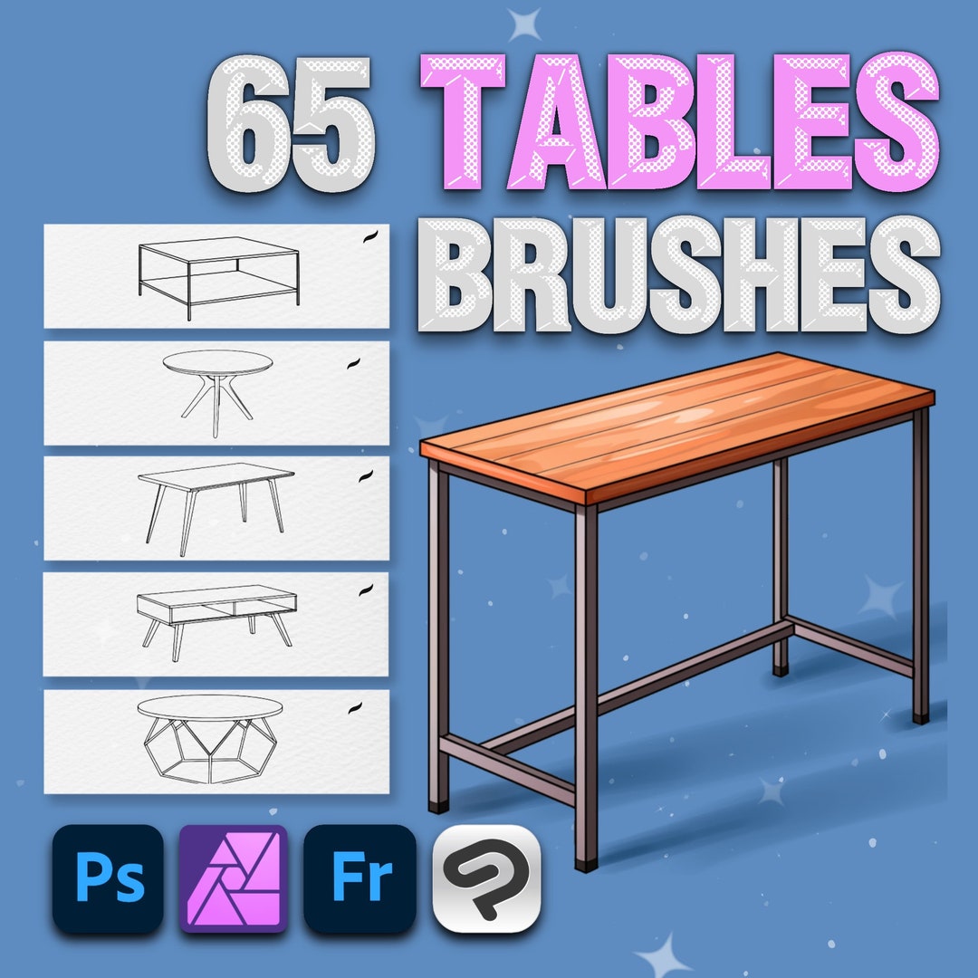 Photoshop Interior Table Brushes. Photoshop Tables Stamps. Photoshop ...