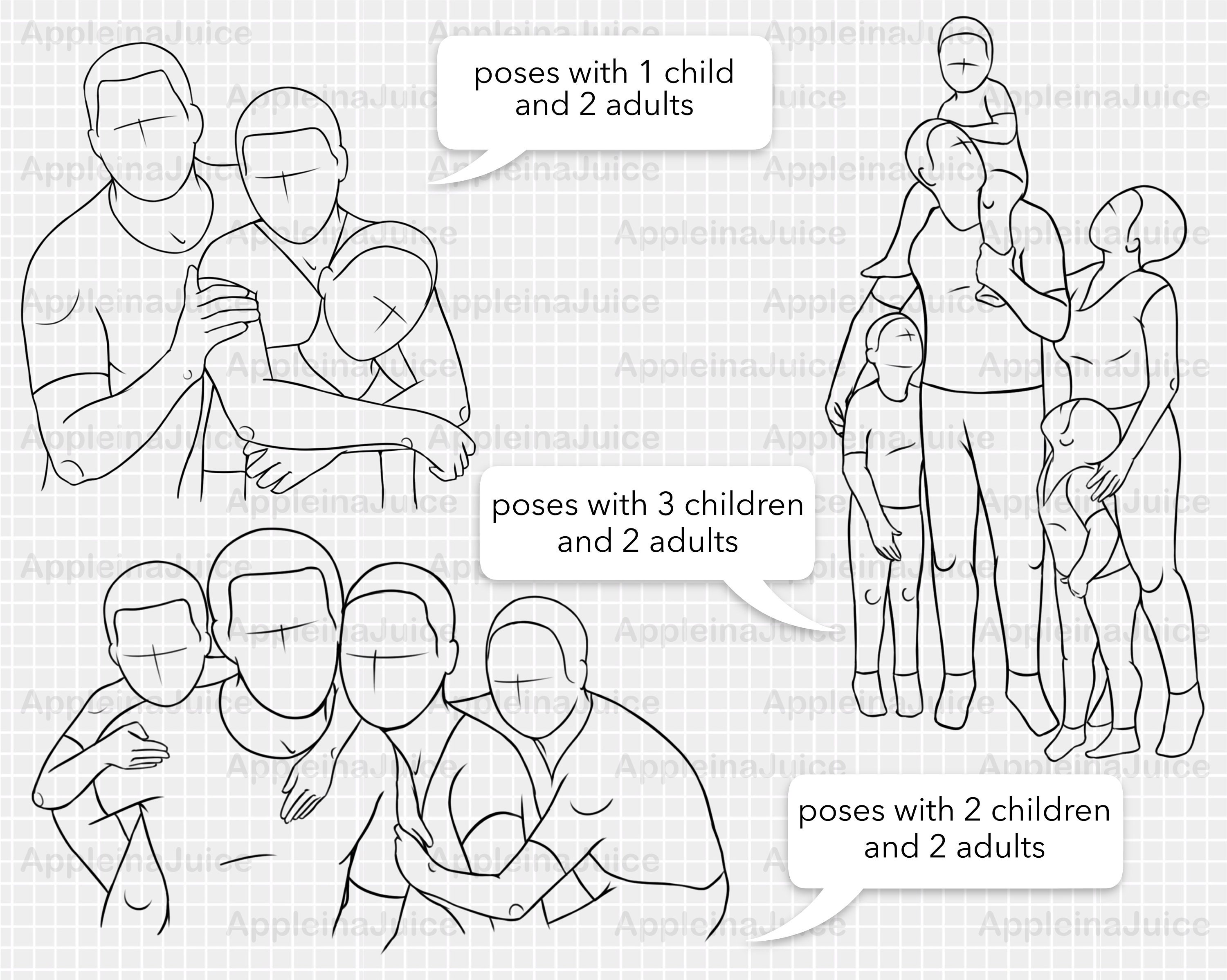 Procreate Couple Poses. Procreate Family Stamps. Procreate - Etsy UK