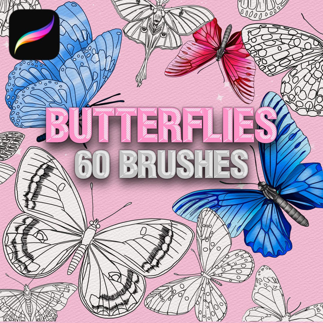 Procreate Butterfly Brushes. Procreate Tattoo. Procreate Female Tattoo ...