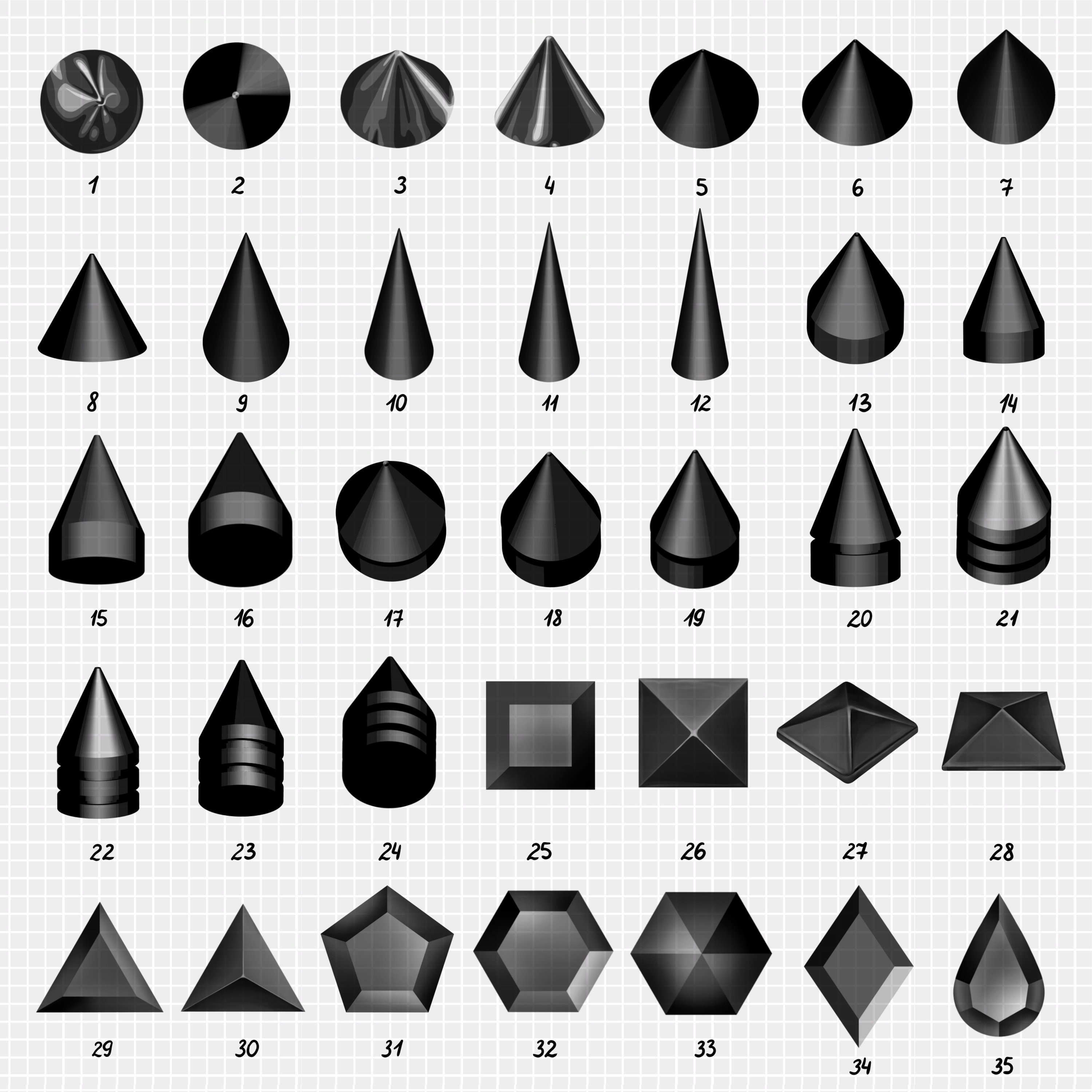 Procreate Spikes Brushes. Procreate Clothes. Procreate - Etsy