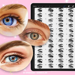 Procreate Eye Brushes. Procreate Female Eyes. Procreate Realistic ...