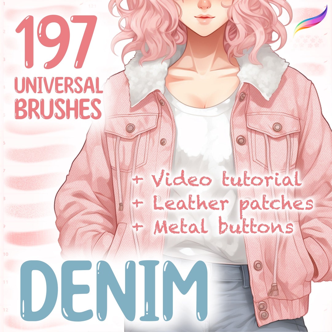 Procreate Denim Brushes. Procreate Fabric Texture Brushes - Etsy