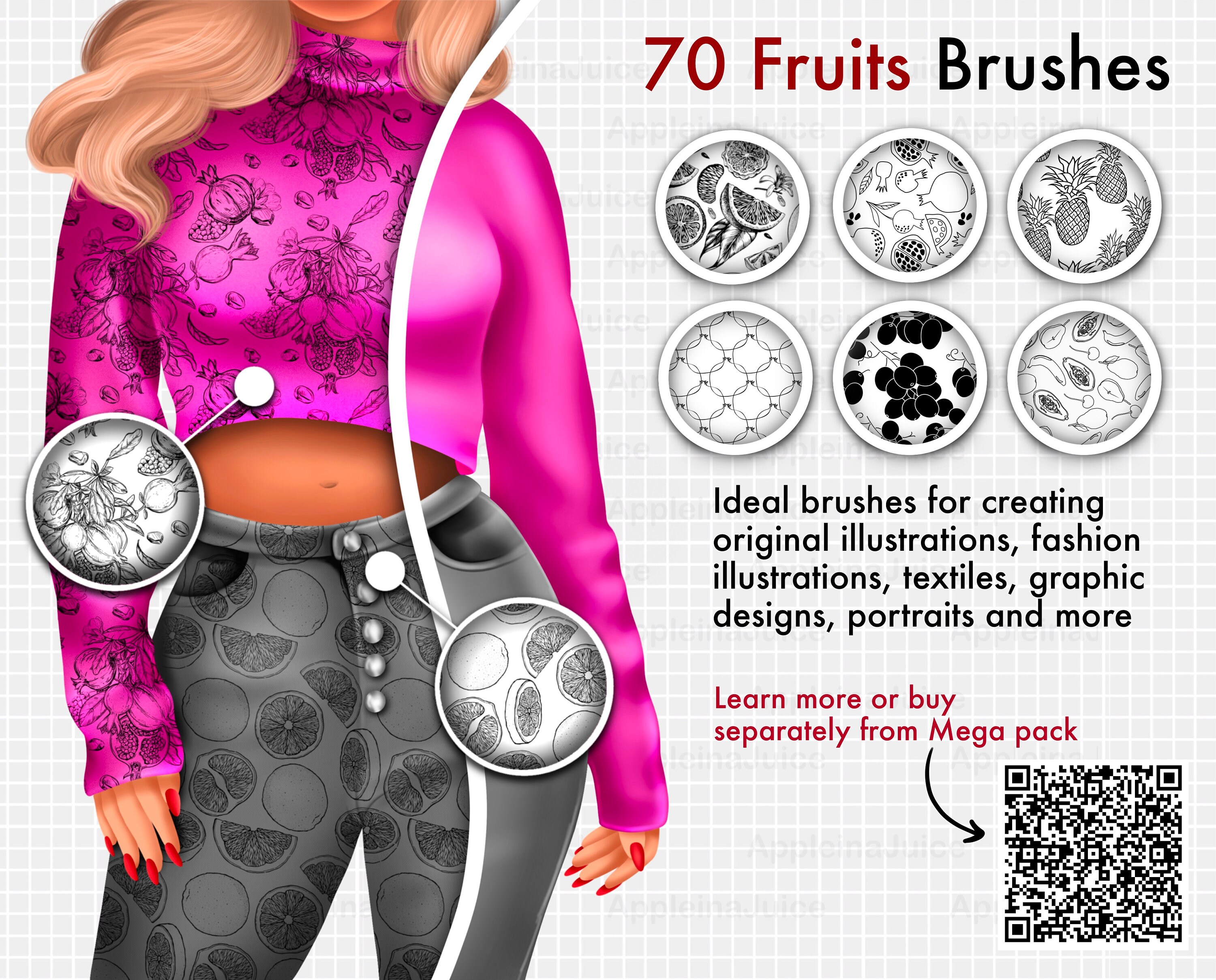 Procreate Fabric Brush. Procreate Texture Brushes. Procreate - Etsy