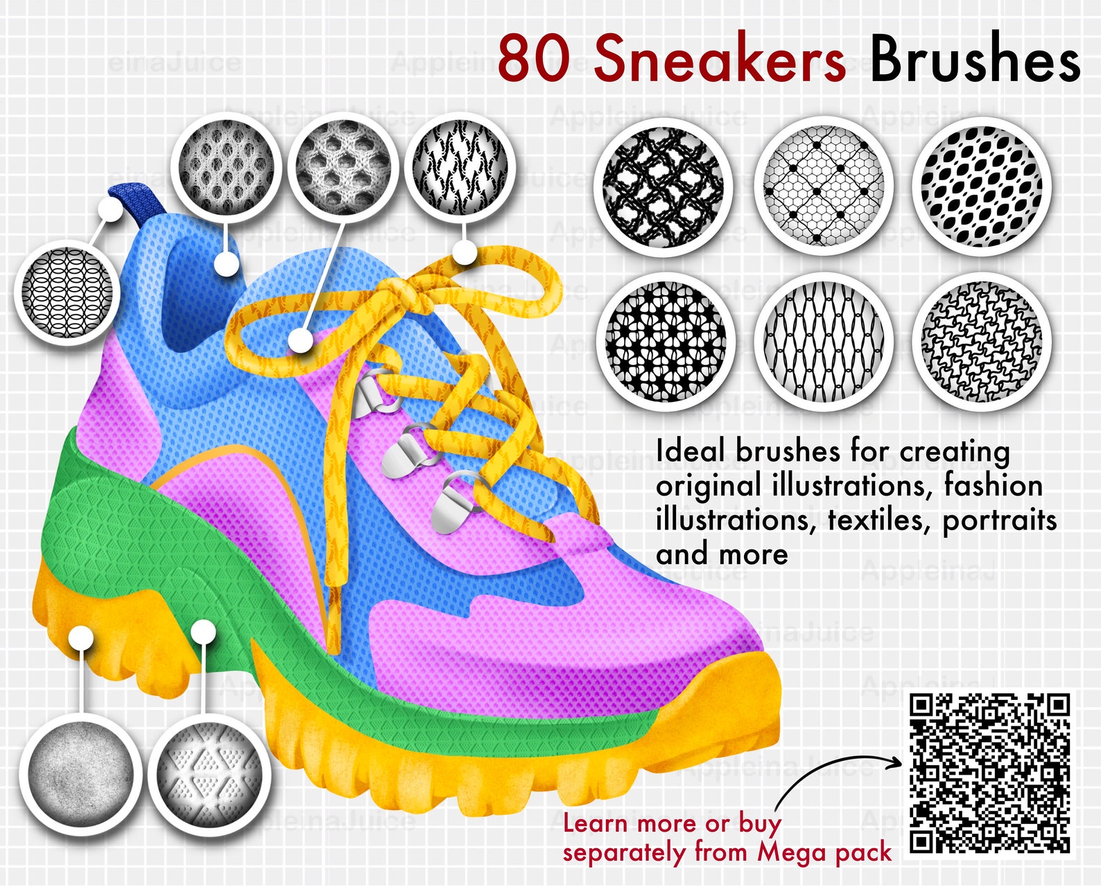 Procreate Fabric Brush. Procreate Texture Brushes. Procreate - Etsy